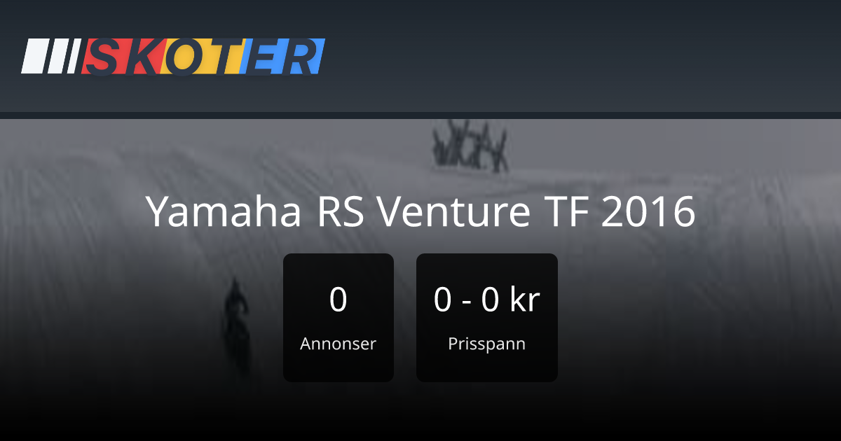 Yamaha RS Venture TF 2016